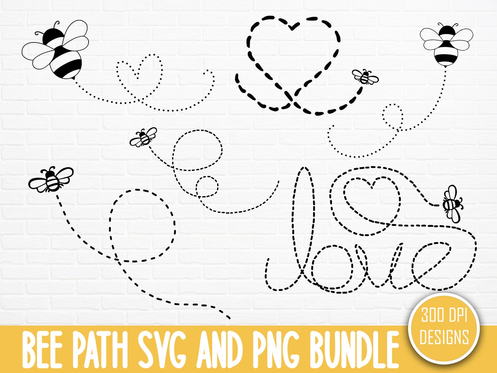 Bee SVG Bundle Bee SVG Hand Lettered Bee Kind SVG Bee Happy - Etsy