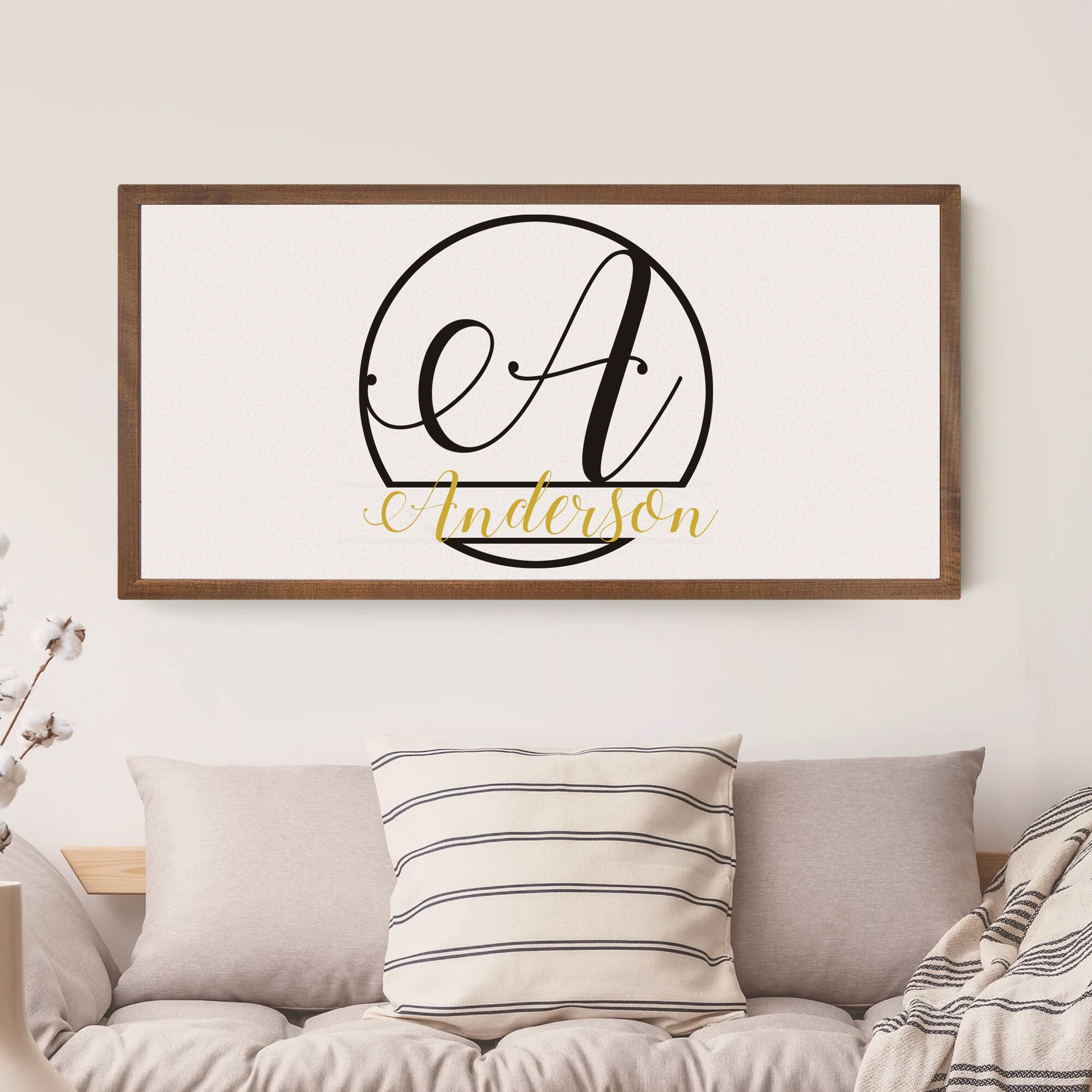 Split Monogram SVG Split Monogram Frame Alphabet Last Name - Etsy