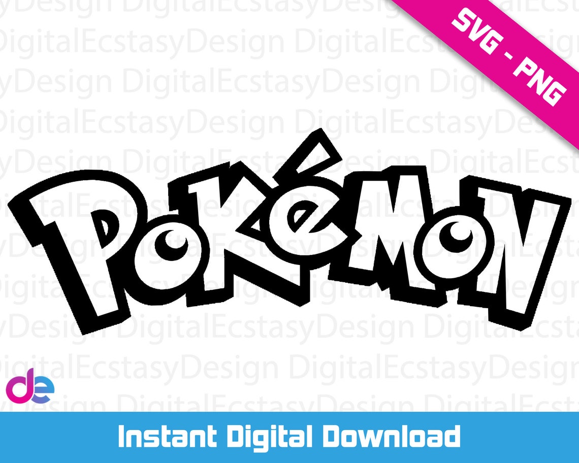 Pokemon Logo SVG Cricut Silhouette Cut File Instant Download | Etsy
