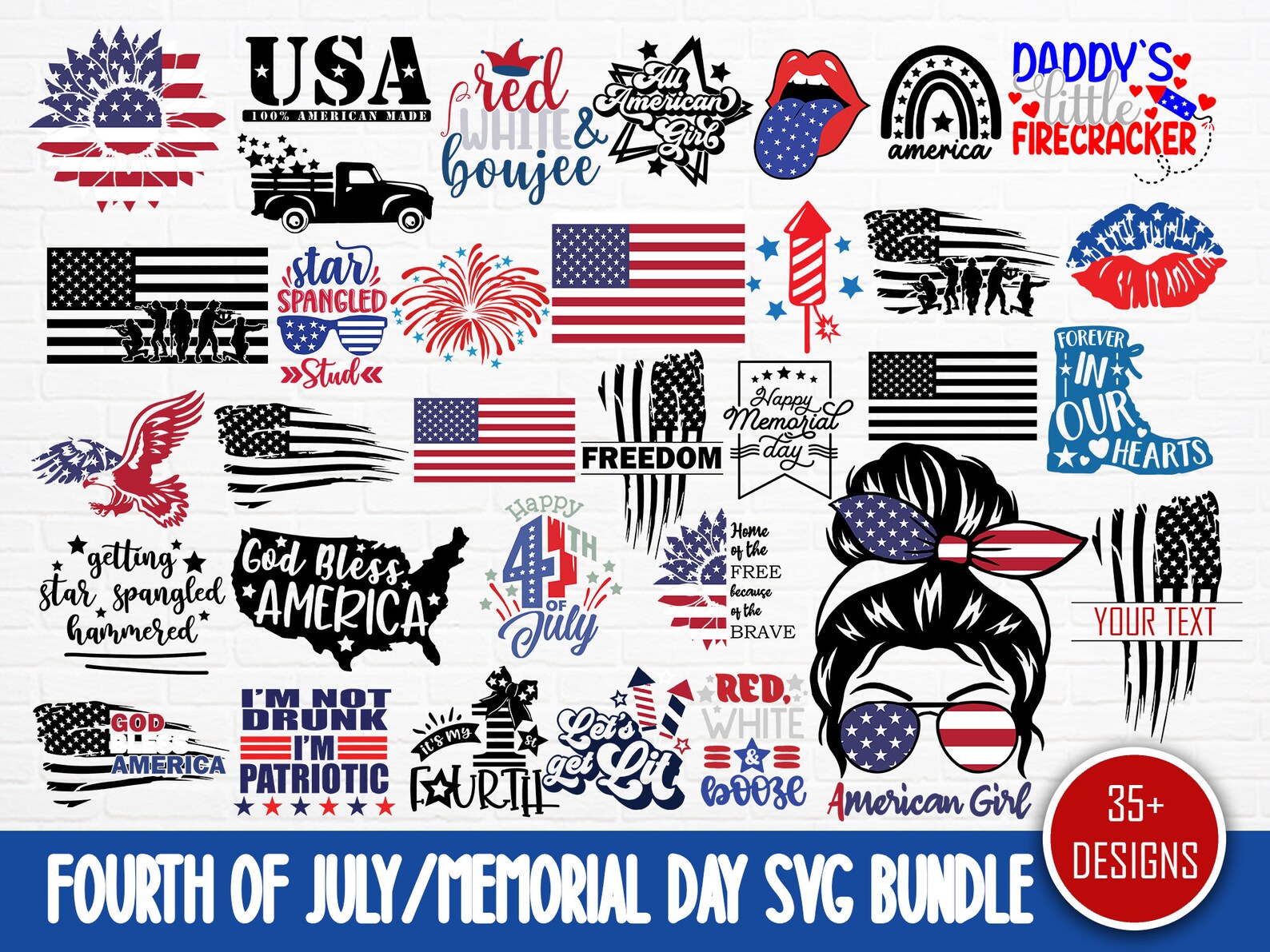 4th of July SVG Bundle America SVG Bundle Memorial Day Svg - Etsy