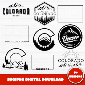 Colorado SVG Bundle: State Outline, Denver, Silhouette (digital ...