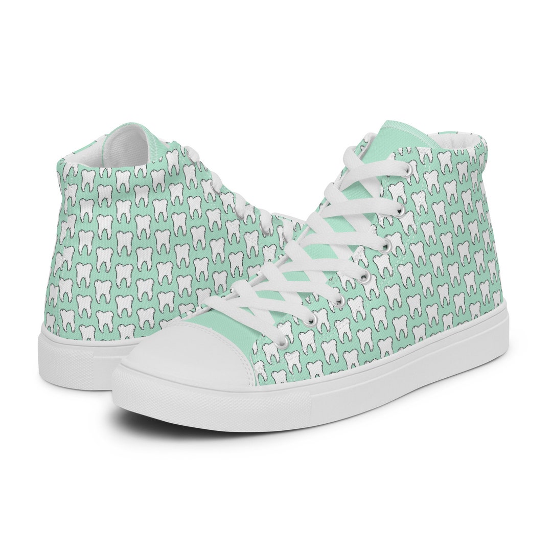 Women's Dentist Shoes With Tooth Pattern | Gift for Dental Students ...