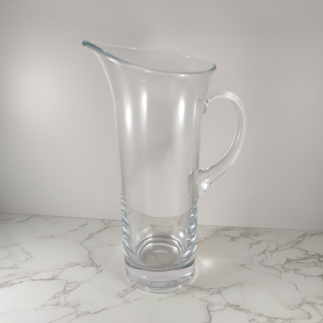 Rosenthal Calla Pitcher, Lead Crystal, Signed Vintage Retro MCM Mid ...