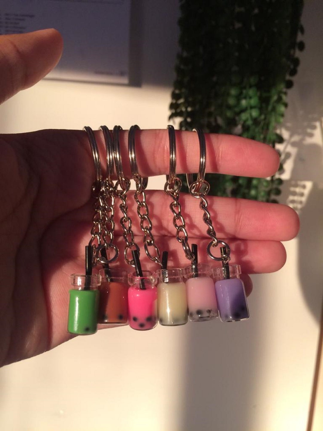 Boba Milk Tea Keychain, Bubble Tea Drink Keychain - Etsy