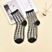 Fancy Dress Wednesday Addams Stylish Transparent Fashion Ankle Sock ...