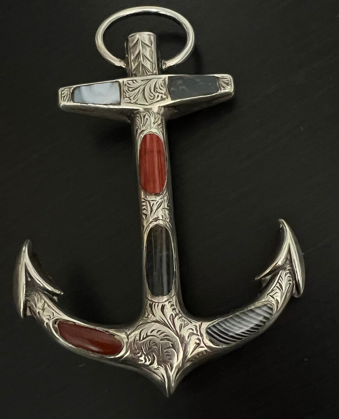 A Very Attractive Victorian Silver Anchor Brooch - Etsy