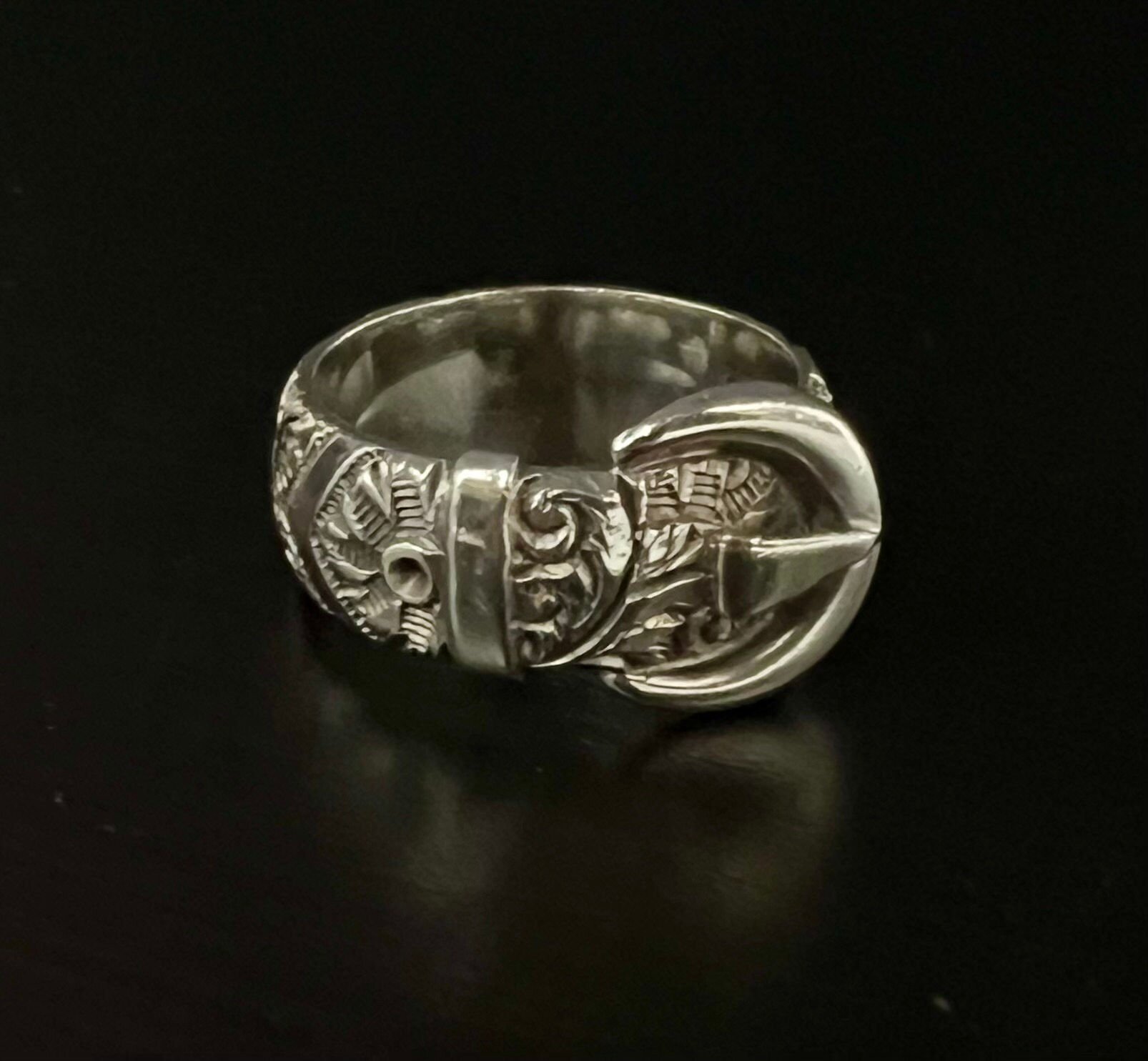 A Very Attractive Victorian Sterling Silver Buckle Ring - Etsy Canada