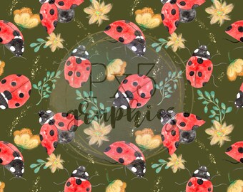 Ladybug Seamless,ladybug Seamless File,digital Paper,digital,ladybug ...