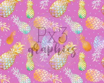 Digital Paper Pineapples SEAMLESS - Etsy