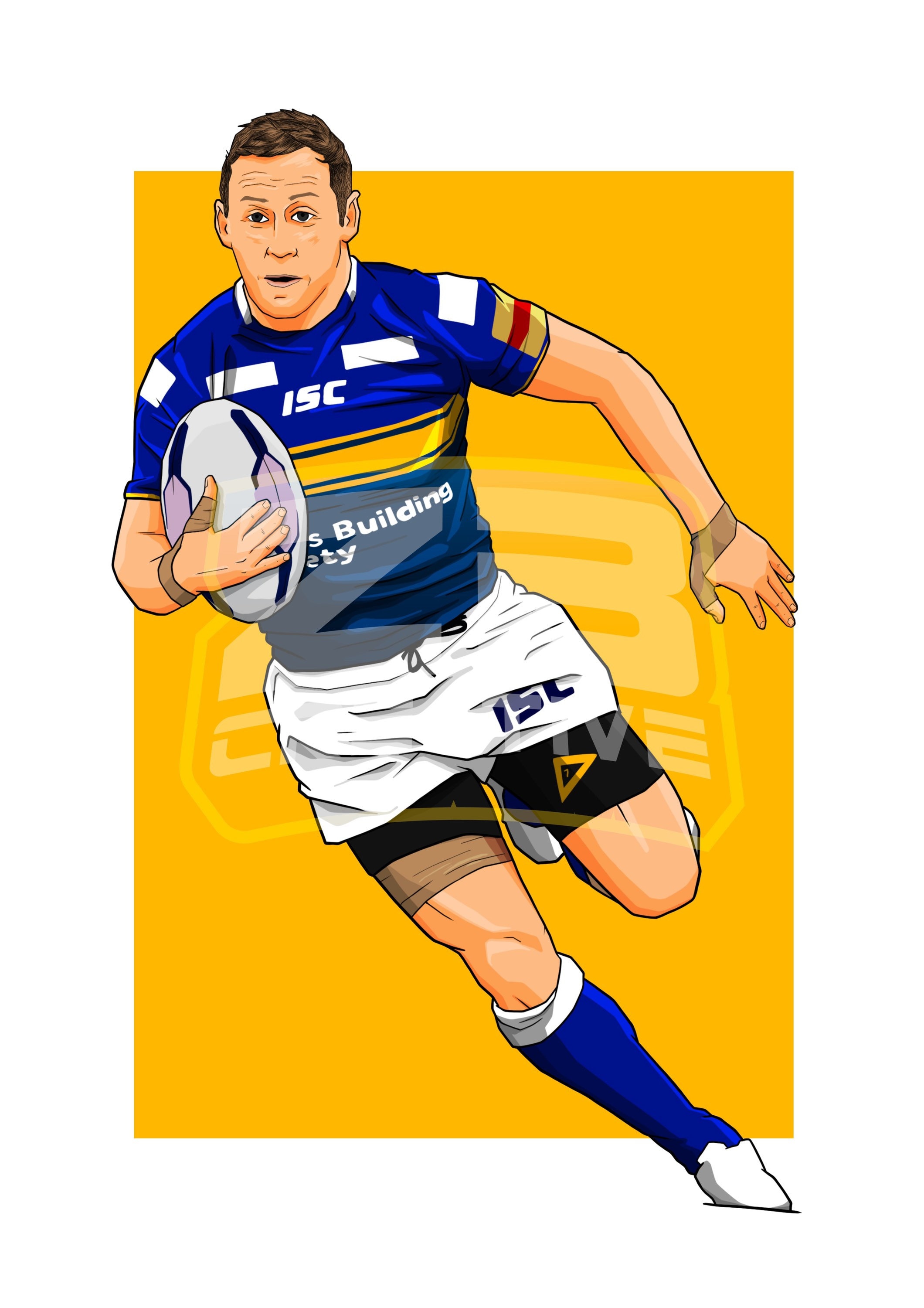Leeds Rhinos Rob Burrow Fundraising Print