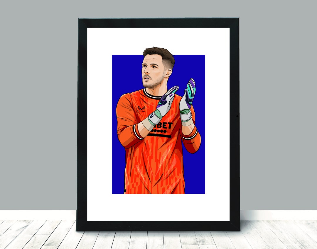 Jack Butland Rangers Illustration Print - Football - Etsy