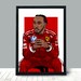 Lewis Hamilton Drawing Print - Formula 1 Illustration - Ferrari - Etsy