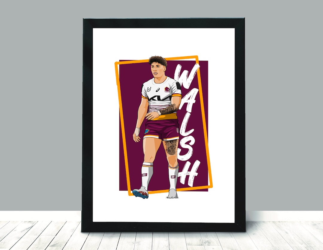 Reece Walsh of Brisbane Broncos - Rugby League - NRL - Etsy