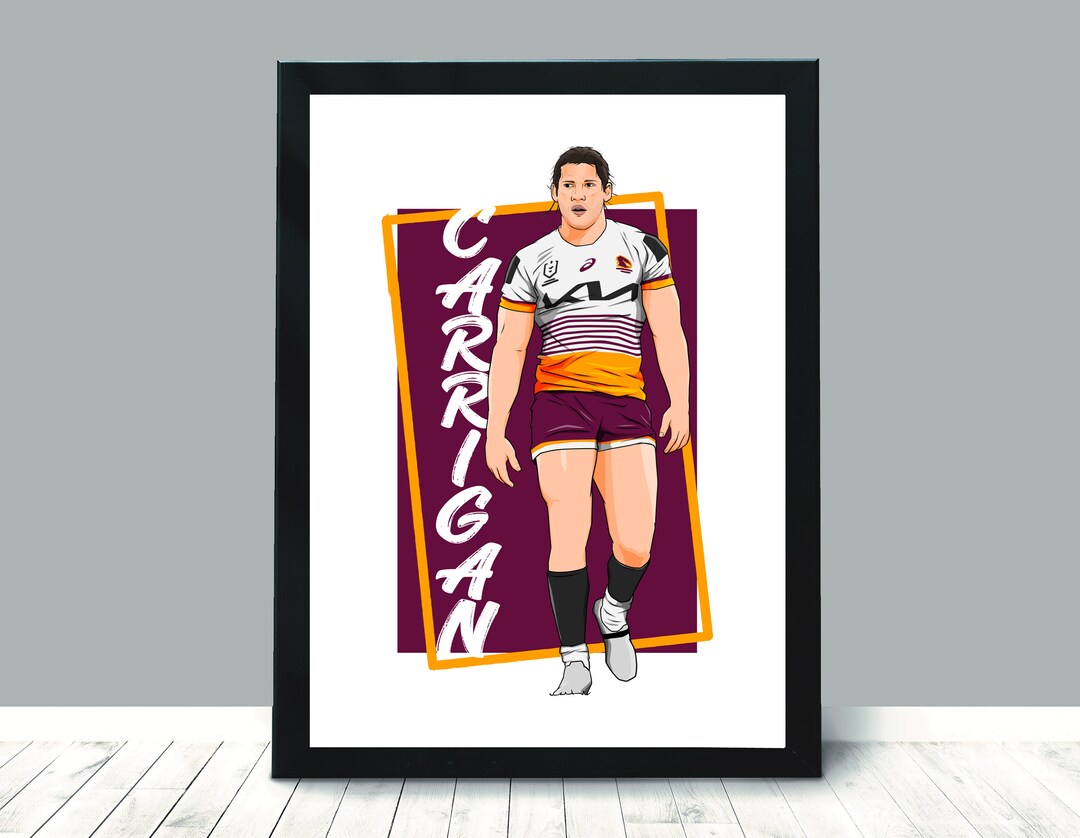 Patrick Carrigan of Brisbane Broncos - Rugby League - NRL - Etsy