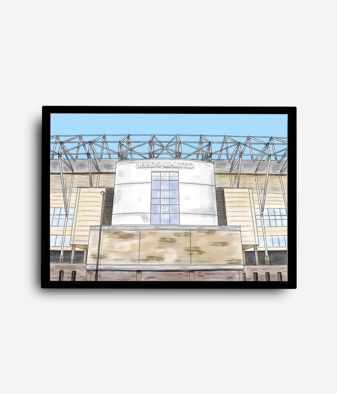 Elland Road Stadium Drawing Leeds United Print Lufc - Etsy