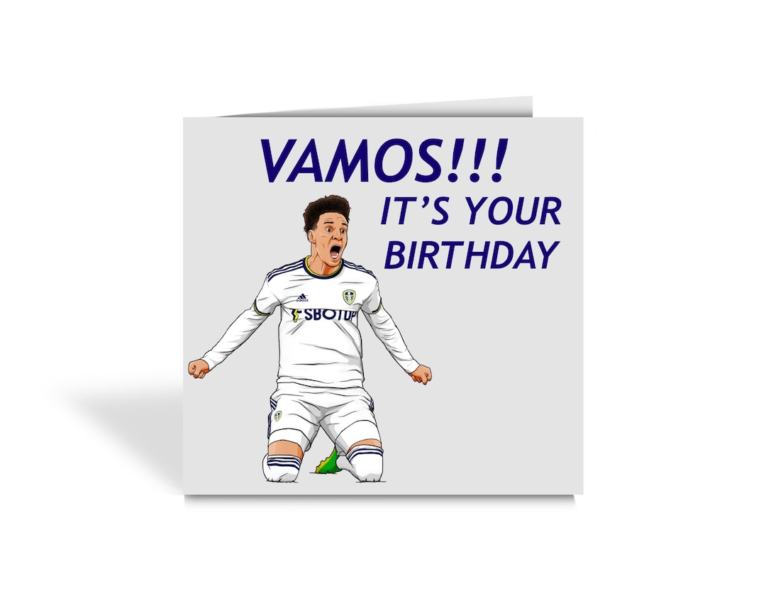 Rodrigo Leeds United LUFC Birthday Card - Etsy