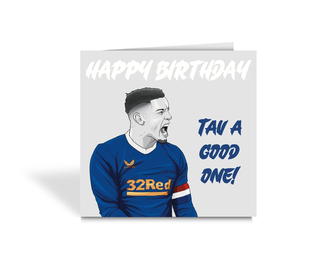 Rangers FC James Tavernier - Birthday Card - Etsy
