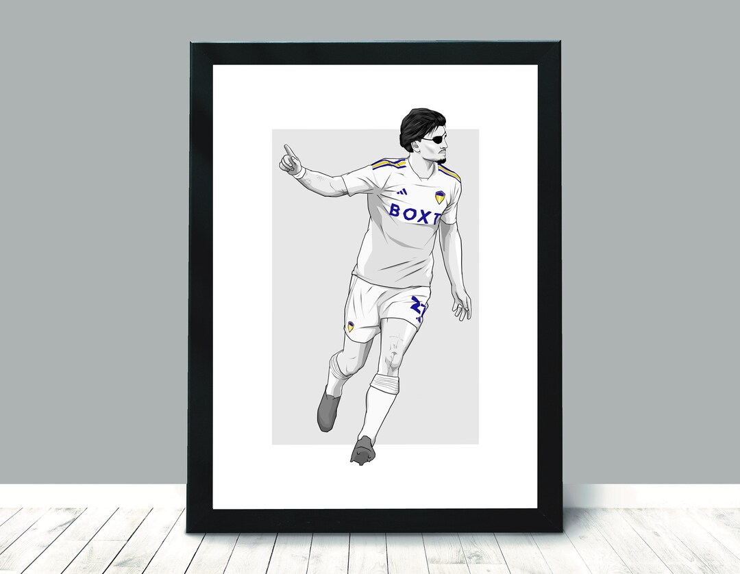 Pascal Struijk Illustration of LUFC Leeds United Football - Etsy