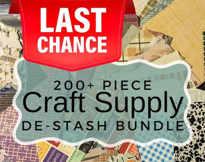 ONE LEFT: Craft Supply De-stash Bundle, Over 200 Pieces of Craft Items ...