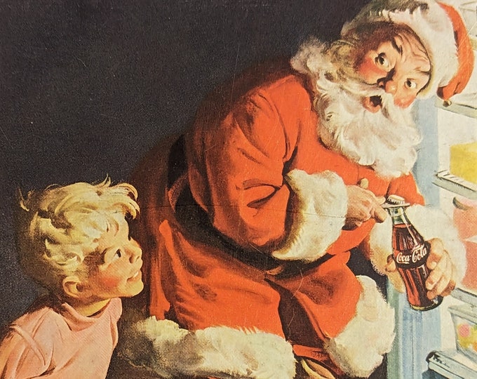 Vintage 1959 Coca Cola Santa Claus Ad, National Geographic, Saint ...