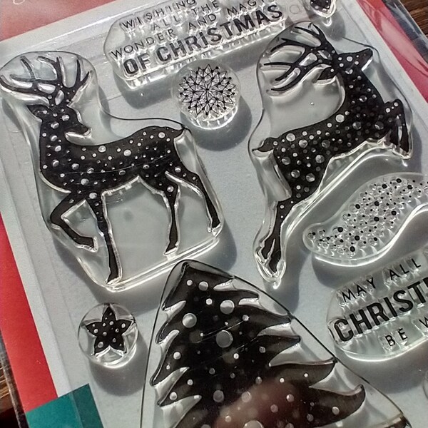 Reindeer Stamp - Etsy