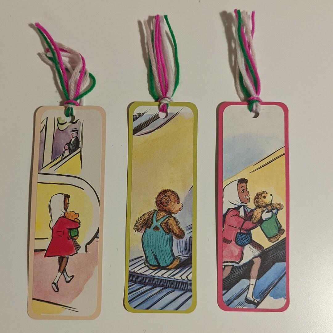 Upcycled Corduroy Bookmarks, Set of 3, Colorful Handmade Bookmarks With ...