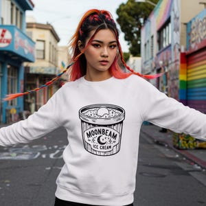 Moonbeam Ice Cream Svg & Png | Retro Logo | Mystical Magical | Kawaii ...