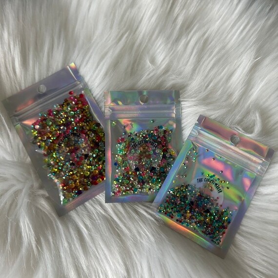 FROOT LOOPS RHINESTONES Clear Base Mix Colours Ab Resin - Etsy