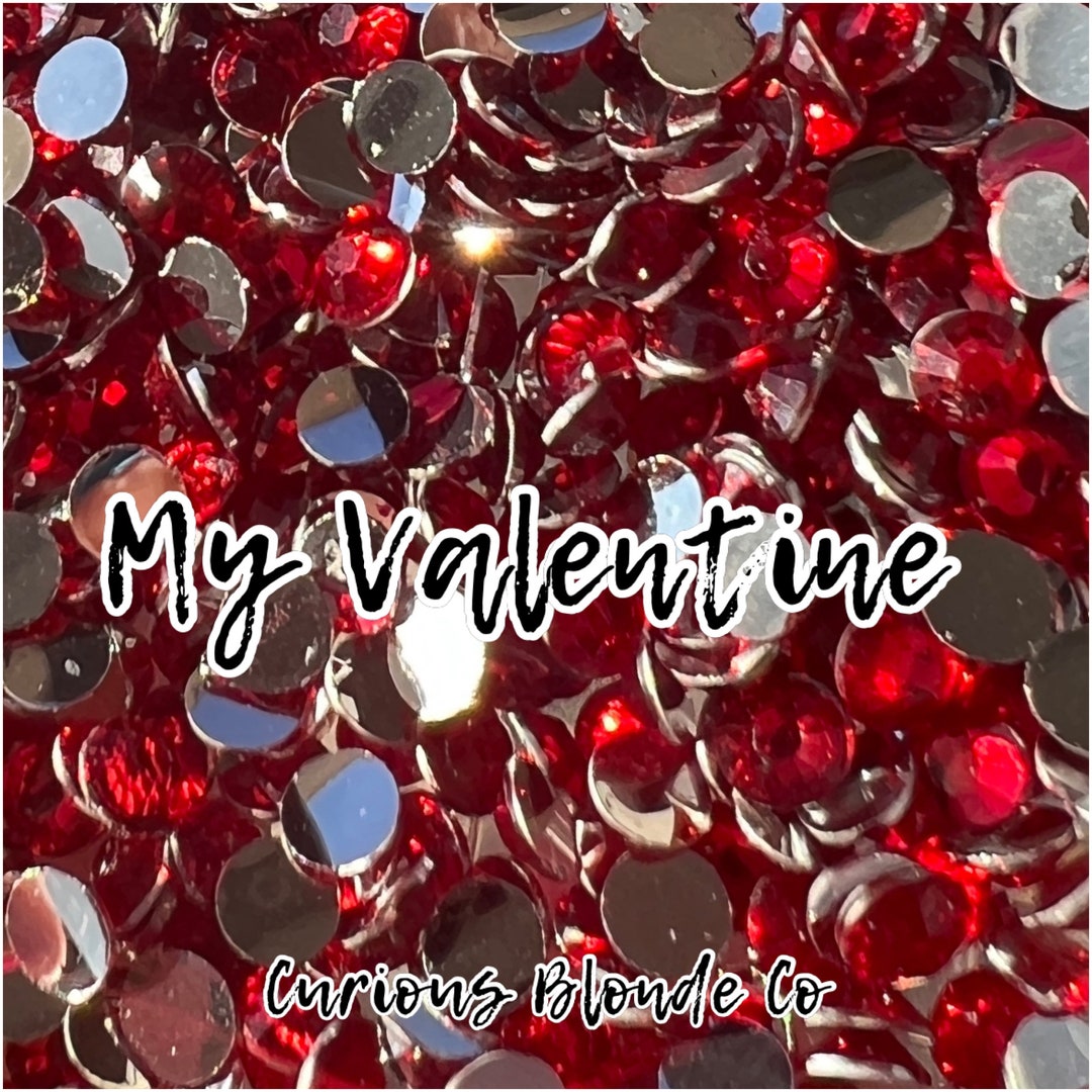 MY VALENTINE RHINESTONES | Silver Base Red Resin Rhinestone | Ss6 Ss10 ...