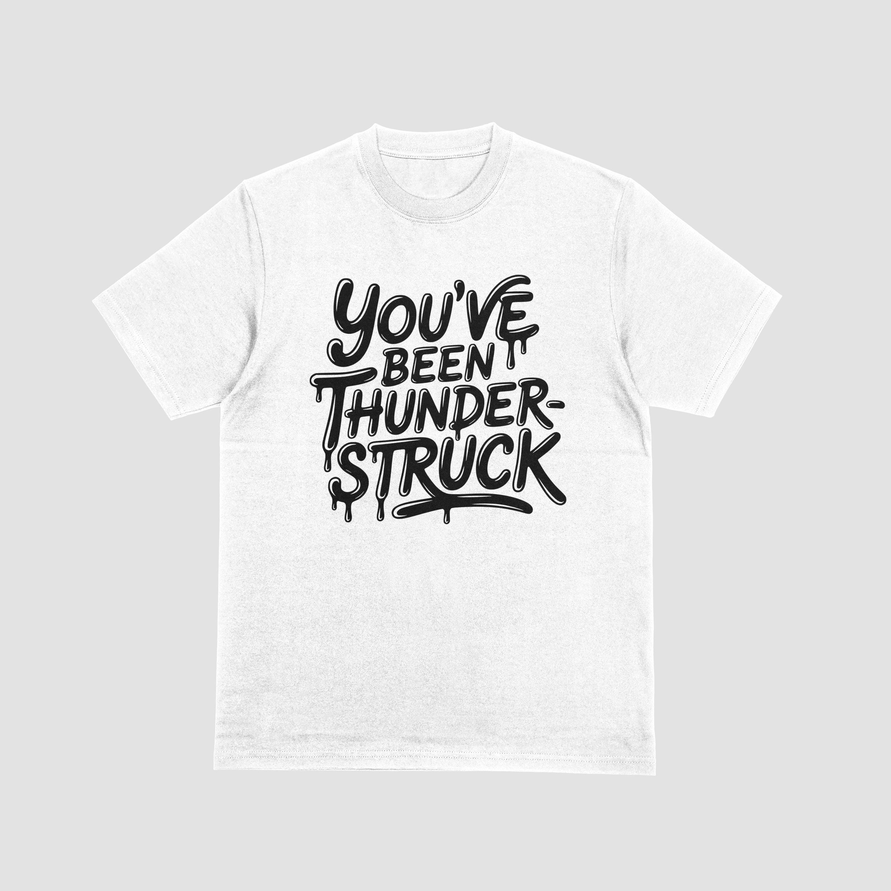 Thunderstruck Lightning Svg | Retro Logo | Cricut Cut File | Bolt ...