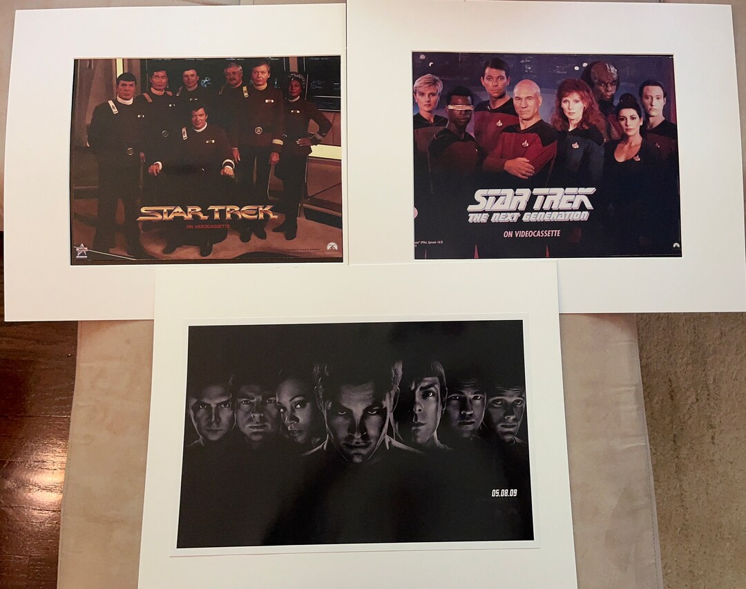 Star Trek Collectable Movie Posters Crew of the U.S.S Enterprise - Etsy