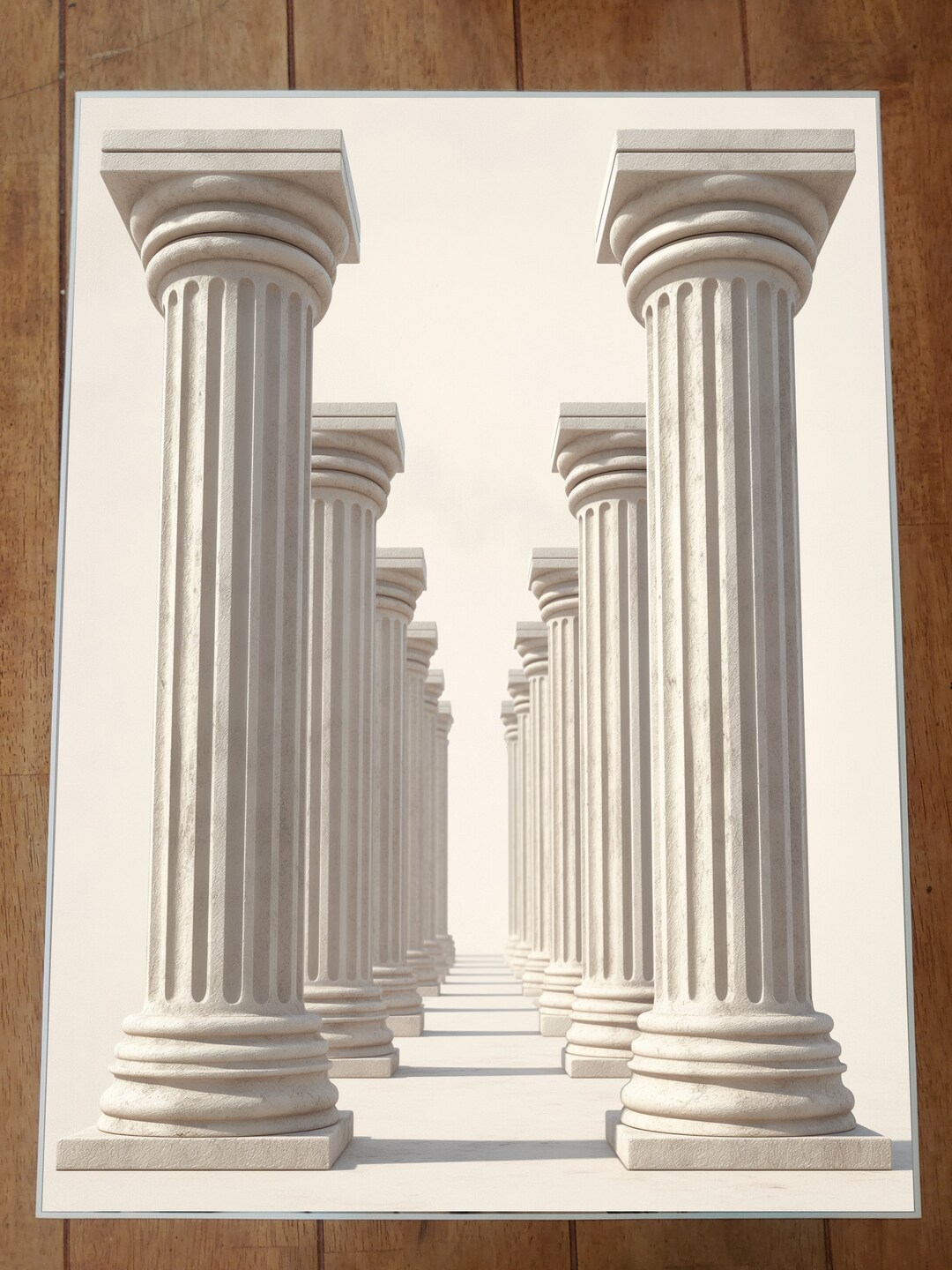 Greek Columns Op Art Style Poster 18x24in - Etsy