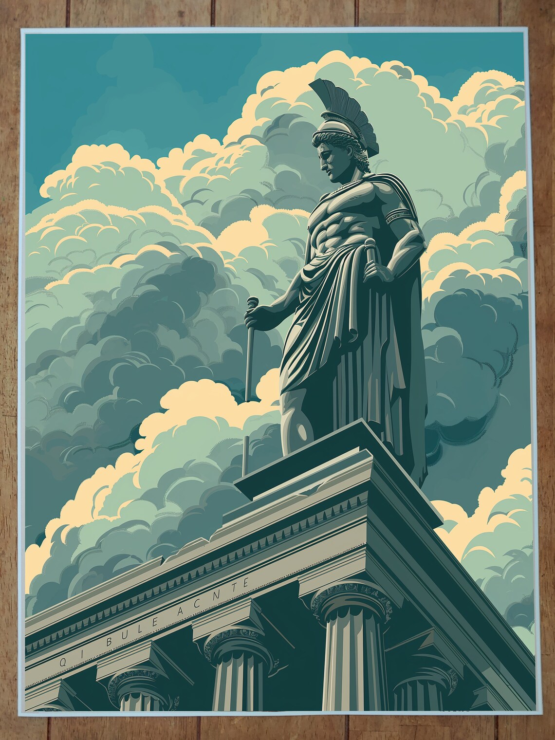 Greek Pantheon Illustration Poster 18x24in - Etsy
