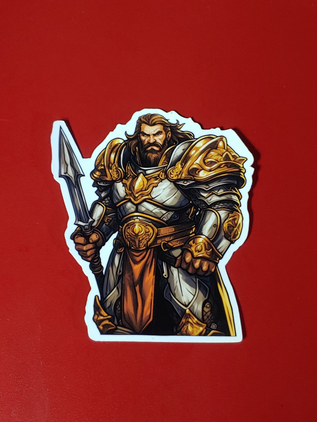 Human Paladin Sticker Fantasy Character - Etsy