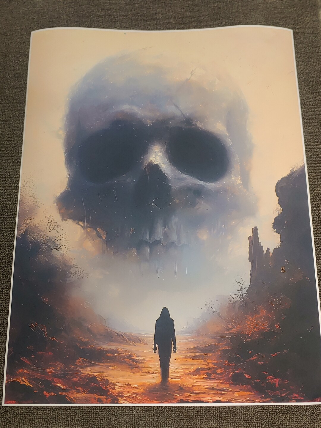 Surreal Skull Poster 18x24in - Etsy