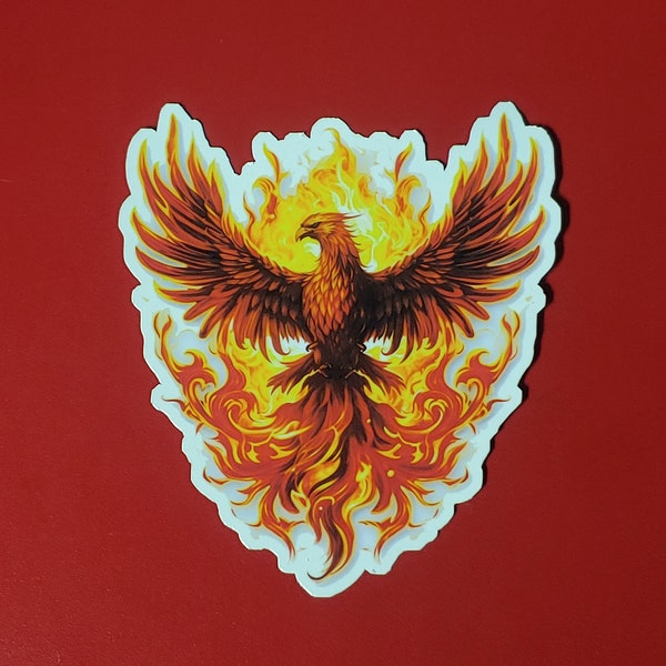 Phoenix Rising Car Decal - Etsy