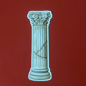 Greek Column Destroyed Sticker - Etsy