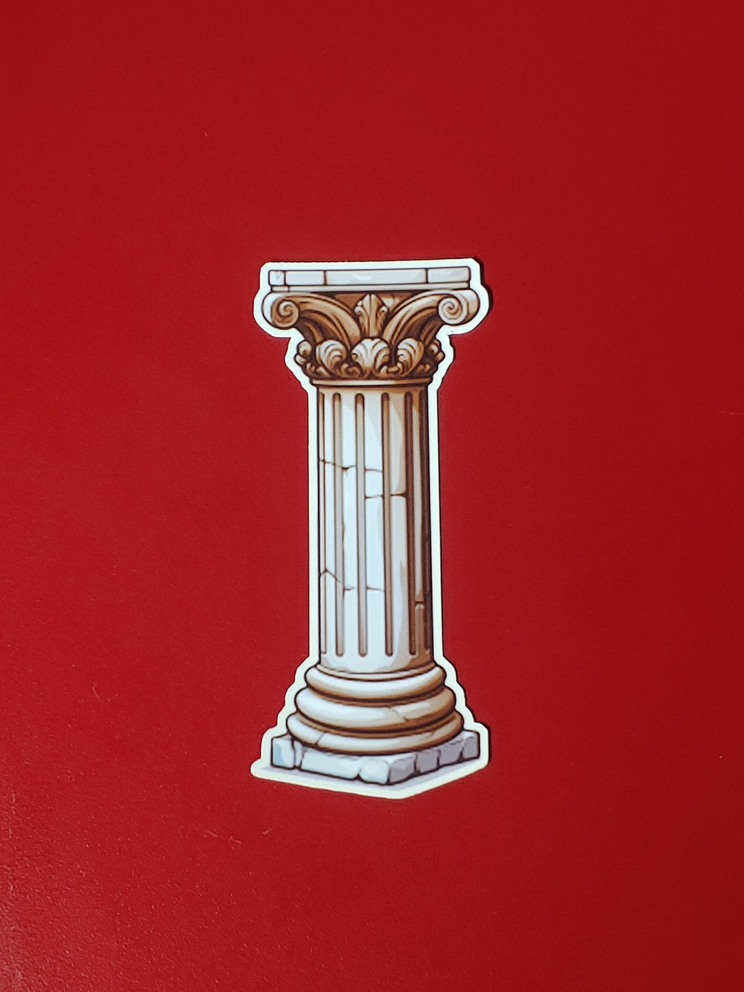 Greek Column Destroyed Sticker - Etsy