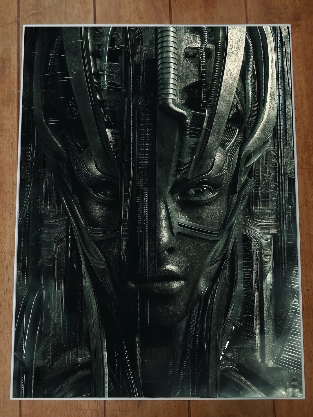 Humanoid Creature Horror Poster Beksinski HR Giger Style 18x24in - Etsy