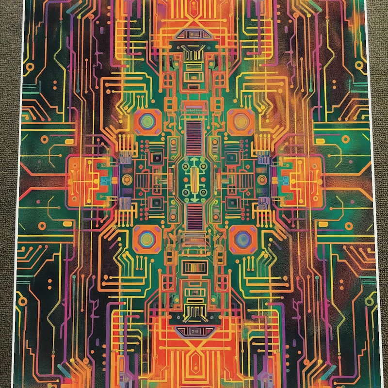 Circuit Board Art - Etsy