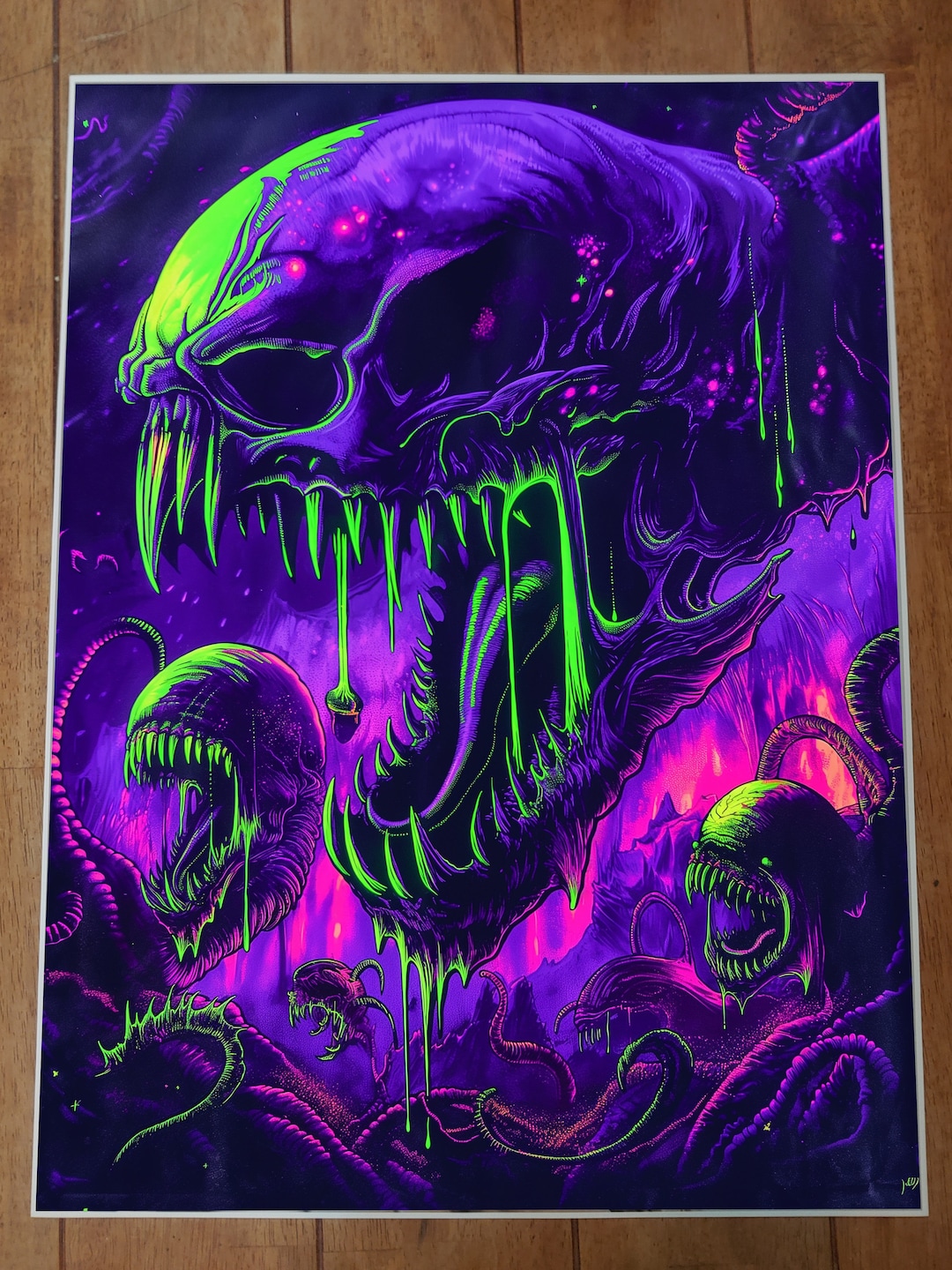 Horror Blacklight Poster Neon Colors 18x24in - Etsy