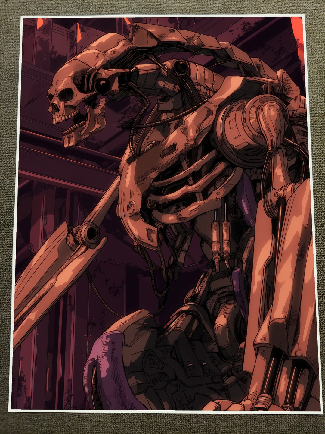 Skeleton Cyborg Warrior - Cybernetic Skeleton, Sci-fi Horror, Dark ...
