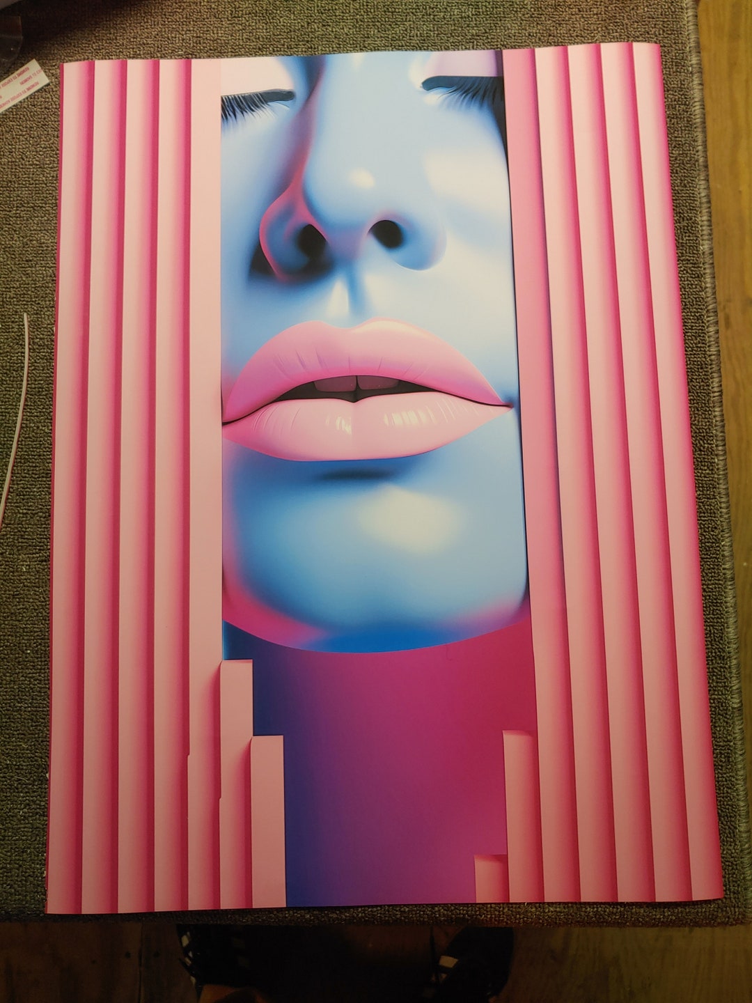 Vaporwave Woman Retro Poster - Etsy