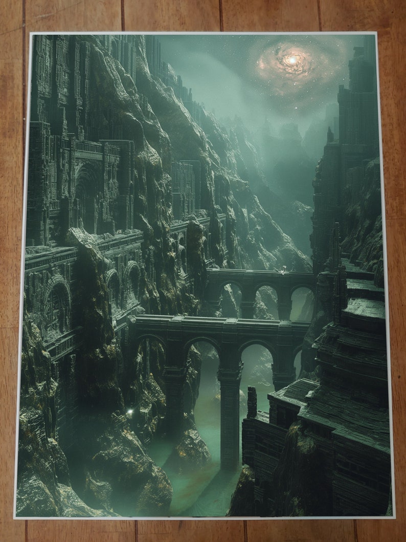 Dystopian Hellscape HR Giger Inspired Art Poster 18x24in - Etsy