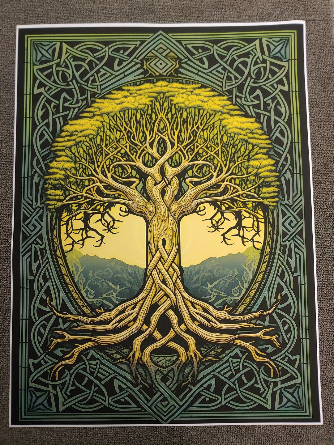 Keltischer Lebensbaum Poster - Etsy.de