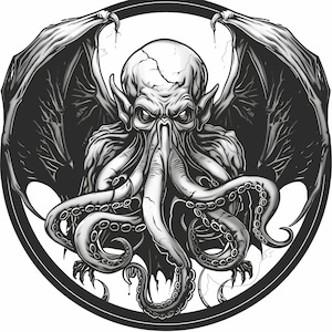Cthulhu SVG File Pack 4 Images Digital Download Instant Delivery - Etsy