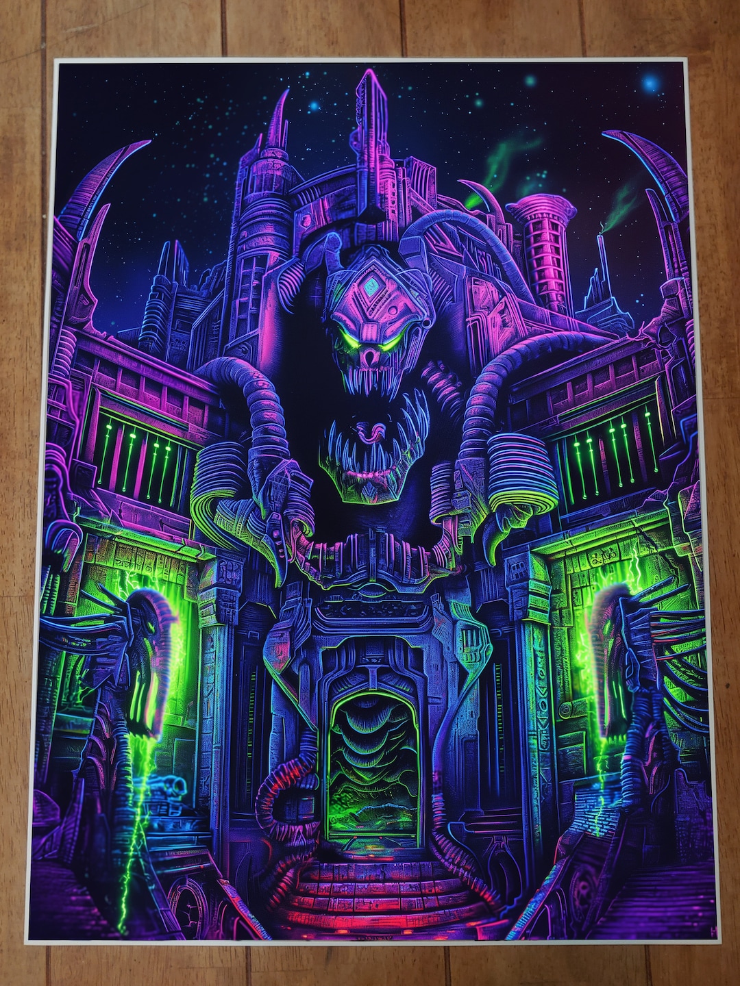 Horror Blacklight Poster Neon Colors 18x24in - Etsy