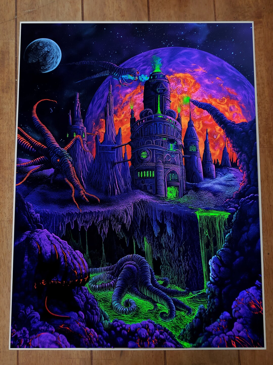Horror Blacklight Poster Neon Colors 18x24in - Etsy