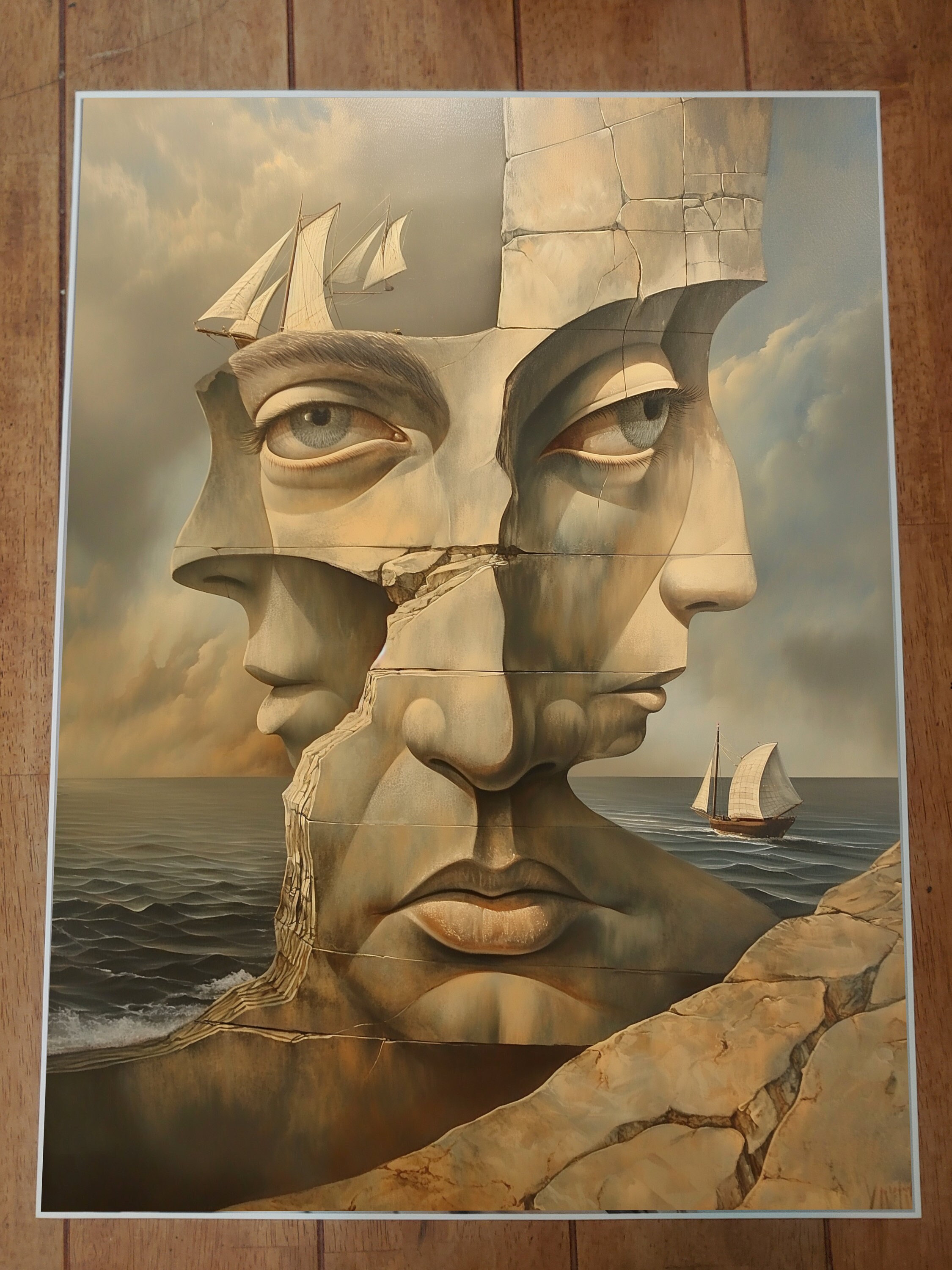 Optical Illusion Art Dali Inspired Poster 18x24in - Etsy