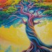 Psychedelic Tree Poster - Etsy